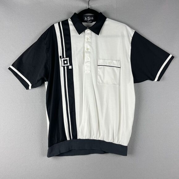 Alan Stuart | Shirts | Vintage Alan Stuart Polo Men Shirt Large Banded ...